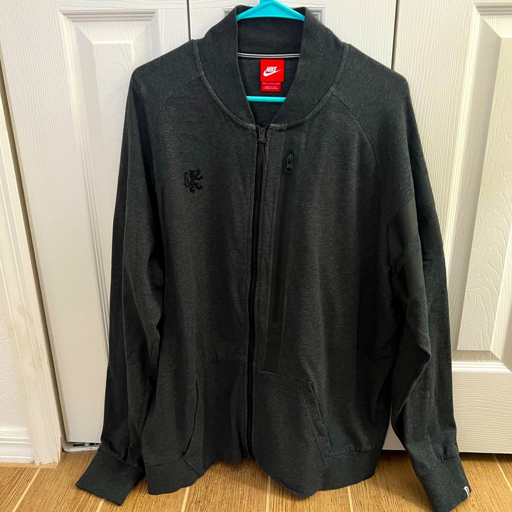 Mens Nike Lebron James Track Jacket Gray - Gem